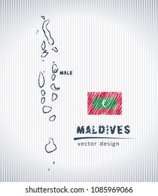 Maldives National Vector Drawing Map On: เวกเตอร์สต็อก (ปลอดค่า ...