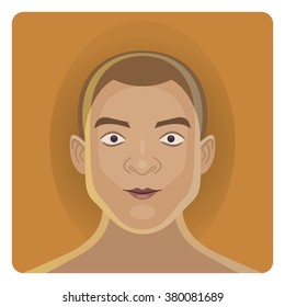 Hipster Yellow Hat Beard Head Avatar 库存矢量图（免版税）1688365804 | Shutterstock