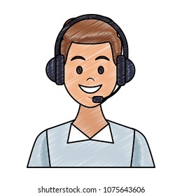 Cute Boy Customer Service Cartoon Illustration: vetor stock (livre de ...