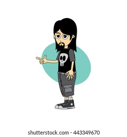 Robber Cartoon Flat Doodle Style Icon Stock Vector (Royalty Free ...