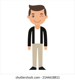 Male Character Design Vector Man Illustration Stock Vector (Royalty ...