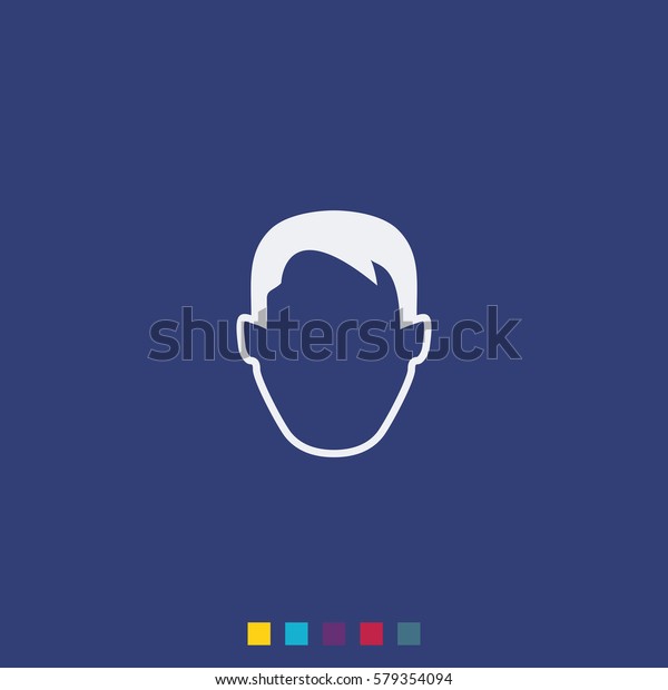 Male Default Avatar Profile Male Head Stock Vector (Royalty Free) 579354094