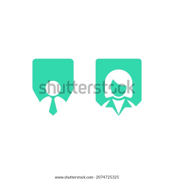 Male Female Icon Looking Job Stock Vector (Royalty Free) 2074725325 ... Male Female Icon Looking Job Stock Vector (Royalty Free) 2074725325 ...