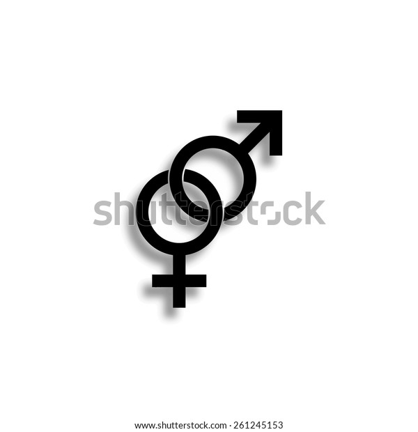 Male Female Sex Symbol Vector Icon Vector De Stock Libre De Regalías