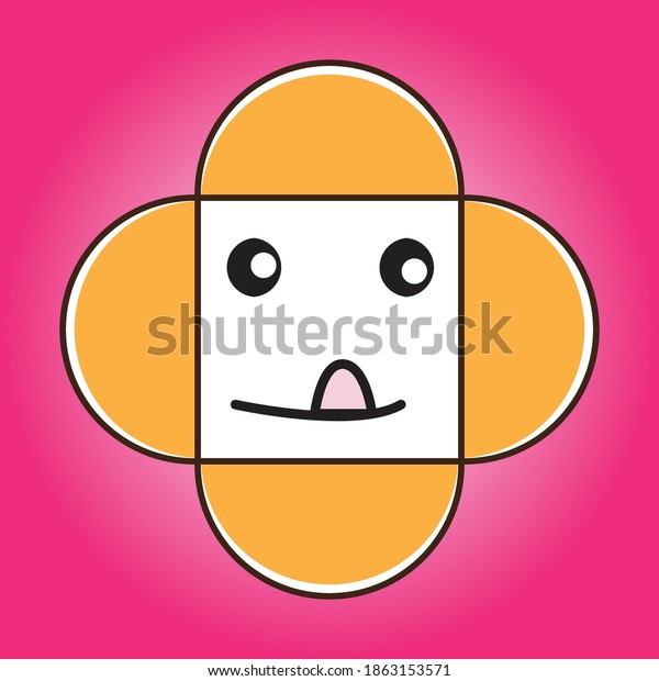 Male Game Character Square Face Stock Vector (Royalty Free) 1863153571 ...