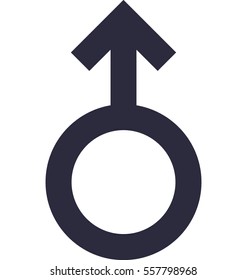 Male Gender Vector Icon Stock Vector (Royalty Free) 557798968