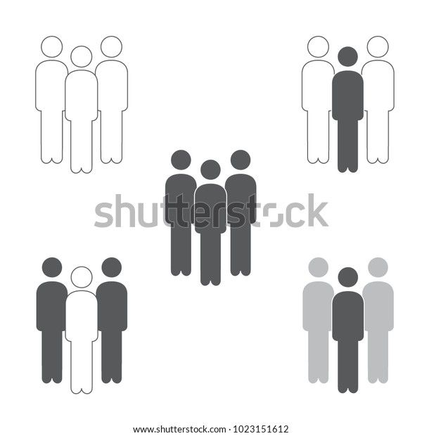 Male Icon Set Vector Stock Vector (Royalty Free) 1023151612 | Shutterstock