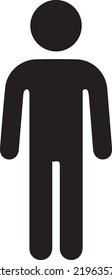 Male Icon Vector Human Full Body Stock Vector (Royalty Free) 2196357919 ...