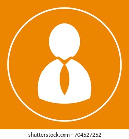 Male Manager Icon Flat Iconic Symbol Stock Vector (Royalty Free ...