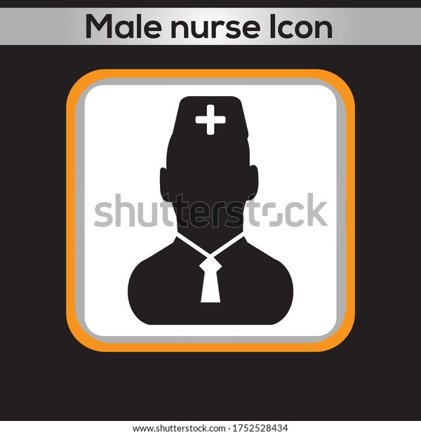 Male Nurse Icon Vector Graphics Stock Vector (Royalty Free) 1752528434 ...