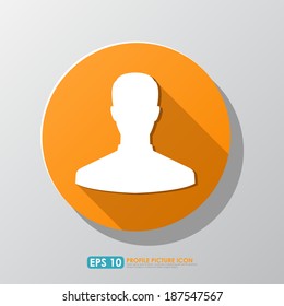 Male Portrait Icon Shadow User Profile Stock Vector (Royalty Free ...