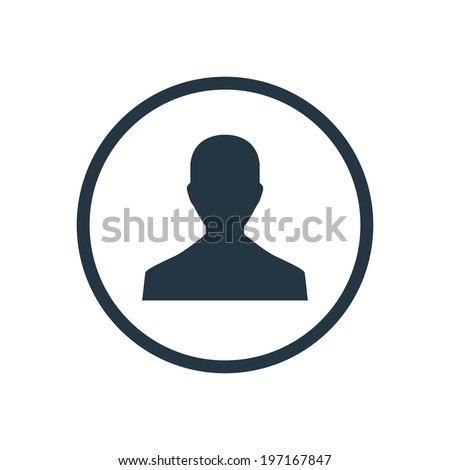 Male Profile Icon Stock Vector (Royalty Free) 197167847 - Shutterstock