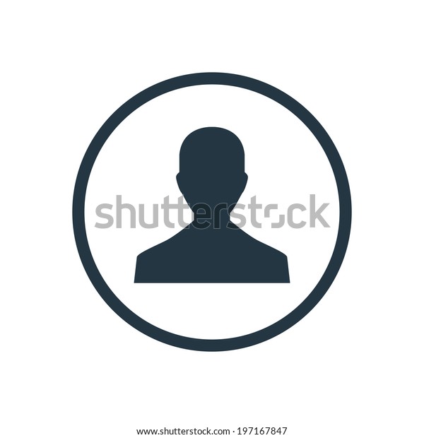 Male Profile Icon Stock Vector (Royalty Free) 197167847