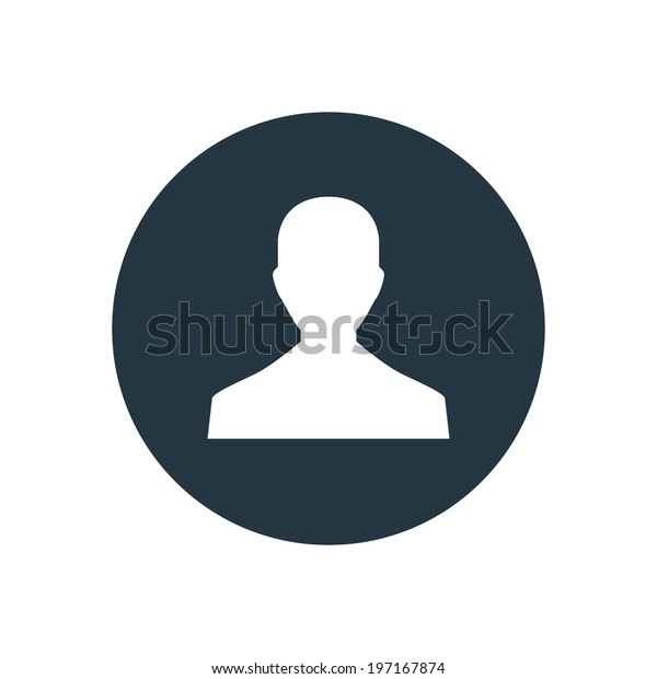 Male Profile Icon Stock Vector (Royalty Free) 197167874