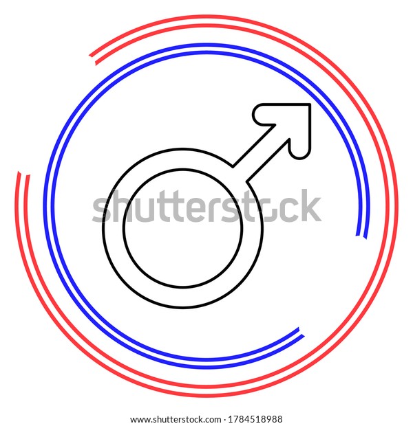 Male Sign Icon Male Sex Symbol Stock Vector Royalty Free 1784518988