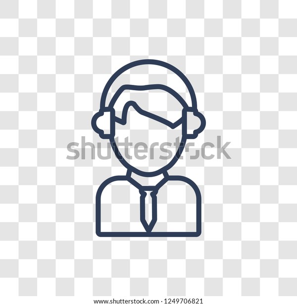 Male User Manager Face Icon Trendy Stock Vector (Royalty Free) 1249706821