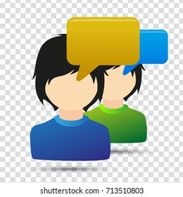 Female Male Users Comments Stock Vector (Royalty Free) 713512291 ...