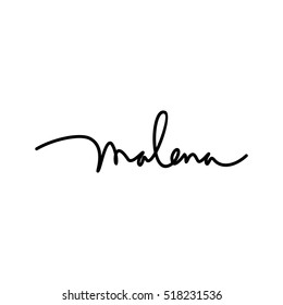 Malena Logo Stock Vector (Royalty Free) 518231536