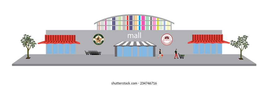 Mall Center Stock Vector (Royalty Free) 234746716 | Shutterstock