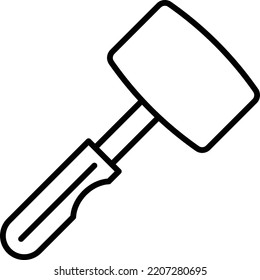 Mallet Icon Symbol Logo Stock Vector (Royalty Free) 2207280695 ...