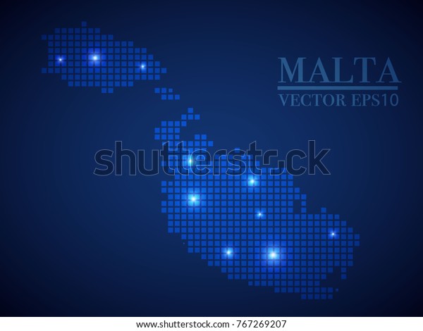 Malta Map Page Symbol Your Web Stock Vector (Royalty Free) 767269207 ...
