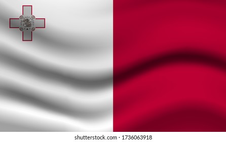 Malta Vector Flag Vector Illustration Stock Vector (Royalty Free ...