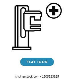 Mammography Vector Icon Stock Vector (Royalty Free) 1305523825 ...