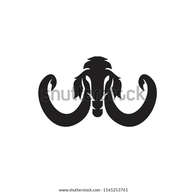 Mammoth Logo Icon Designs Stock Vector (Royalty Free) 1165253761 ...