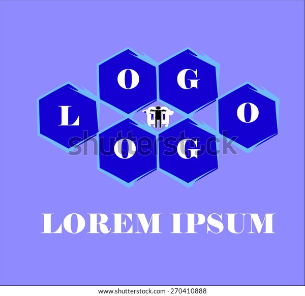 Man Abstract Logo Template Sport Fitness Stock Vector (Royalty Free ...