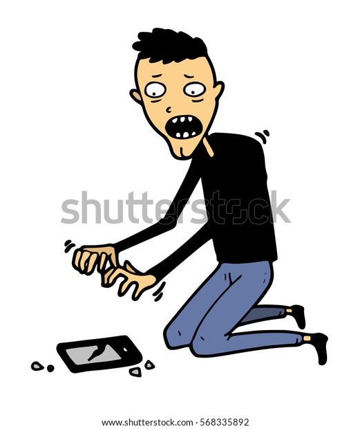 Man Accidentally Dropped On Ground His Stock Vector (Royalty Free ...
