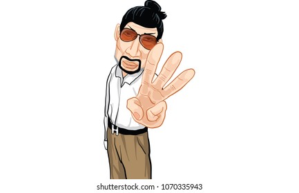 Man Action Cartoon Vector Stock Vector (Royalty Free) 1070335943 ...