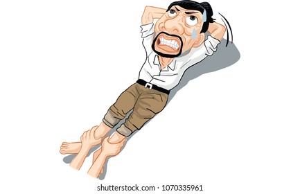 Man Action Cartoon Vector Stock Vector (Royalty Free) 1070335961 ...