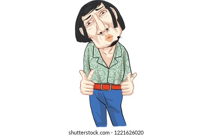 Man Action Cartoon Vector Stock Vector (Royalty Free) 1221626020
