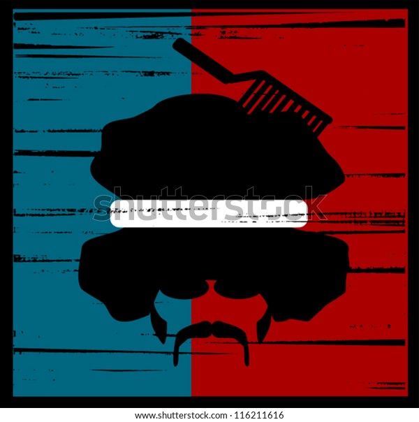 Man Afro Pick Comb Stock Vector (Royalty Free) 116211616 | Shutterstock