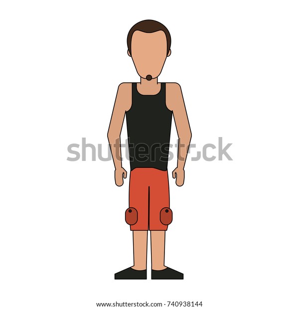 Man Avatar Full Body Icon Image Stock Vector (Royalty Free) 740938144