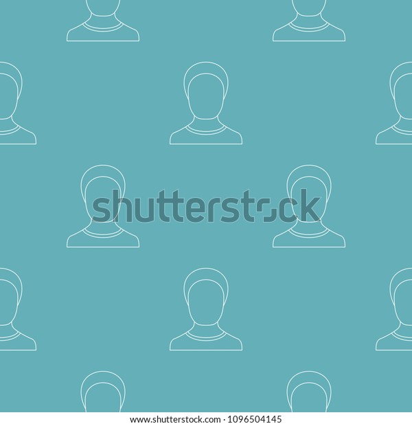 Man Avatar Pattern Vector Seamless Repeating Stock Vector (Royalty Free ...