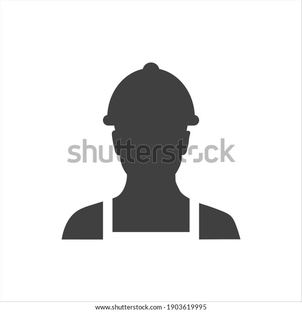 Man Avatar Wearing Hard Hat Vector Stock Vector (Royalty Free ...