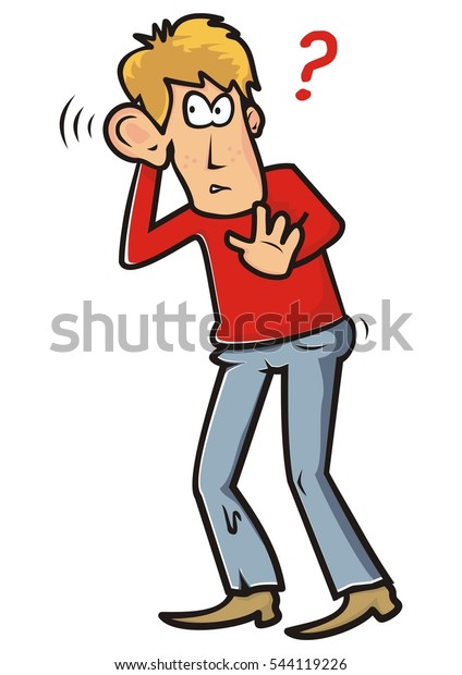 Man Big Ear Vector Illustration Stock Vector (Royalty Free) 544119226