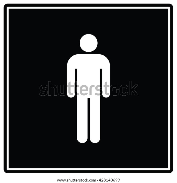 Man Black Sign Vector Illustration Stock Vector (Royalty Free ...