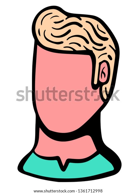 Man Blank Face Stock Vector (Royalty Free) 1361712998 | Shutterstock