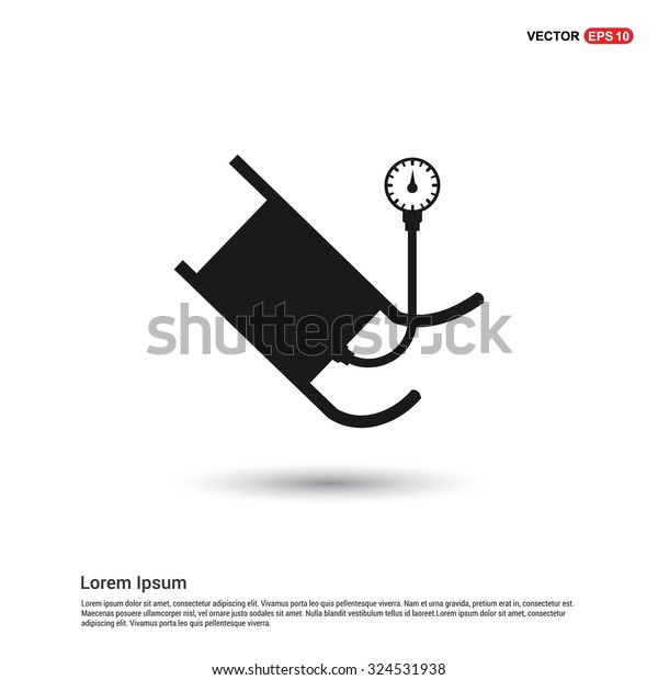 Man Blood Pressure Checking Icon Vector Stock Vector (Royalty Free ...