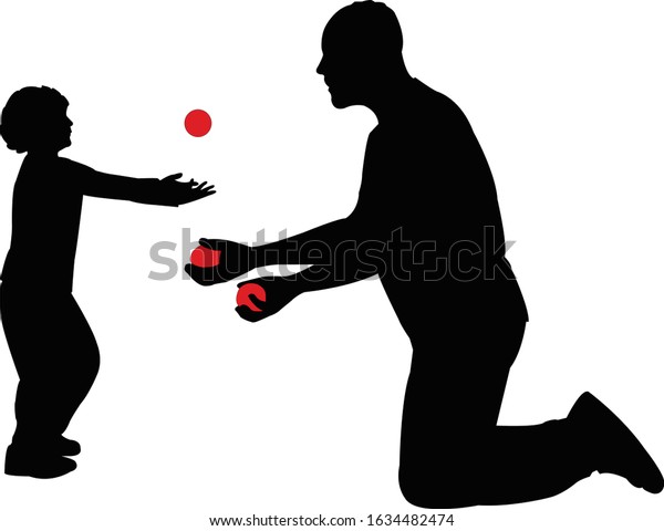 Man Boy Juggling Silhouette Vector Stock Vector (Royalty Free) 1634482474