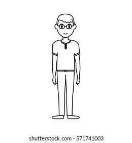 Man Cartoon Isolated Icon Vector Illustration Stock Vector (Royalty ...