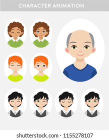 Man Character Animation Stock Vector (Royalty Free) 1155278107 ...