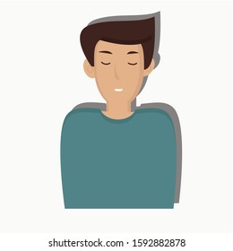 Man Character Concept Creative Idea Design Stock Vector (Royalty Free ...