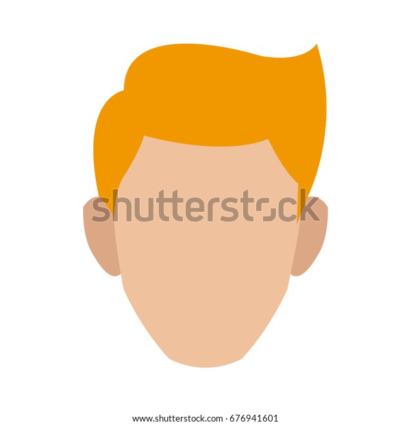 Man Character Face Profile Cartoon Icon Stock Vector (Royalty Free ...