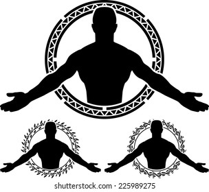 Man Circle Vector Illustration Stock Vector (Royalty Free) 225989275 ...