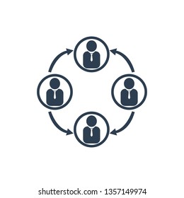 Man Communication Circle Icon Stock Vector (Royalty Free) 1357149974 ...