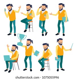 Man Creative Person Design Element Isolated Stock Vector (Royalty Free ...