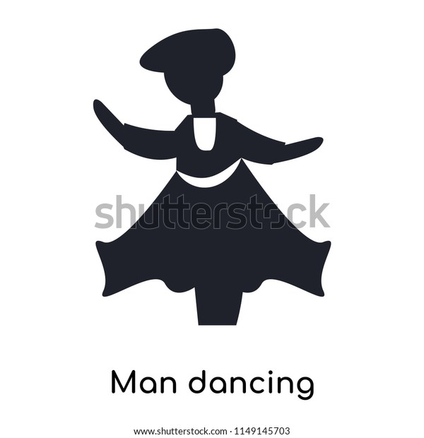 Man Dancing Icon Vector Isolated On Stock Vector (Royalty Free ...